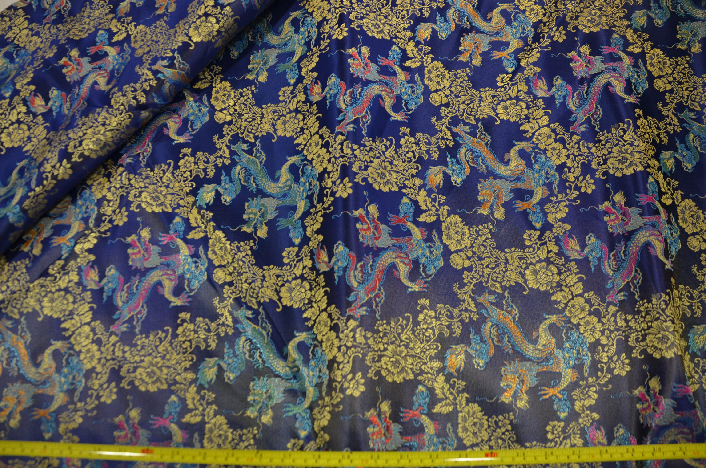 Chinese Oriental Dragon Brocade Fabric | 9.99 Full Yard Price | 45 ...
