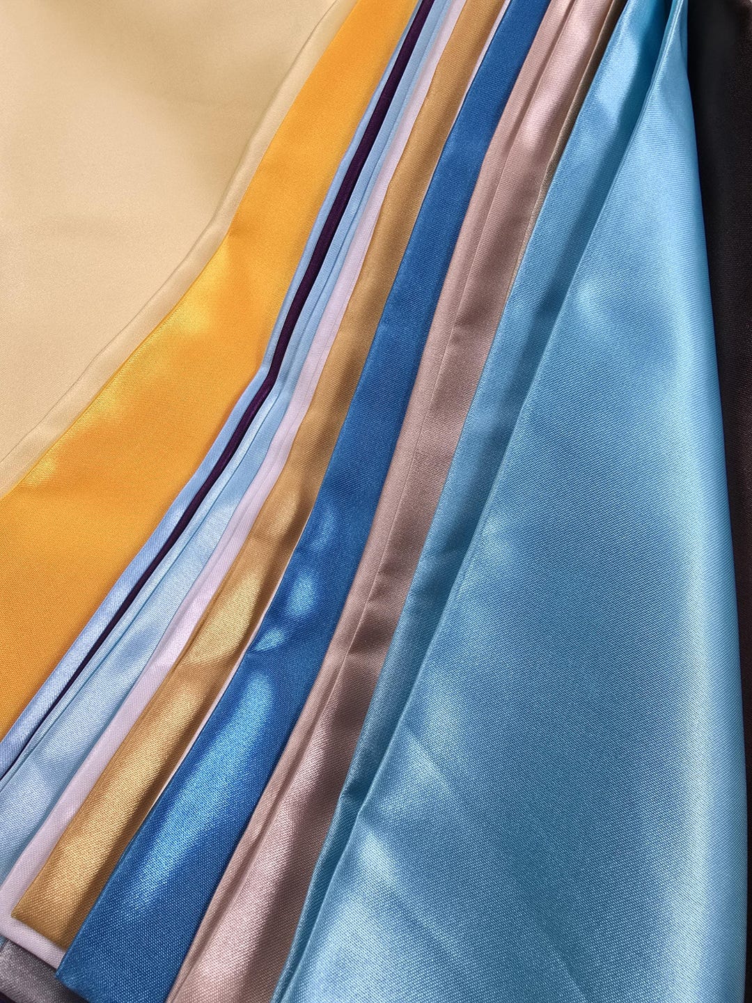 Shiny Bridal Satin Fabric | Heavy Shiny Bridal Satin | 60" Wide | 50 ...