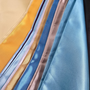 Shiny Bridal Satin Fabric | Heavy Shiny Bridal Satin | 60" Wide | 50 ...
