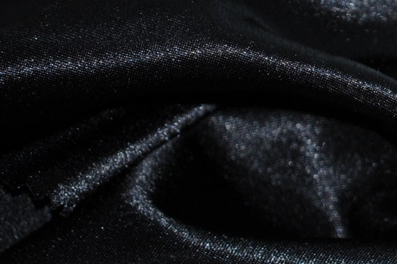 Black Shiny Bridal Satin Fabric Heavy Shiny Bridal Satin | Etsy