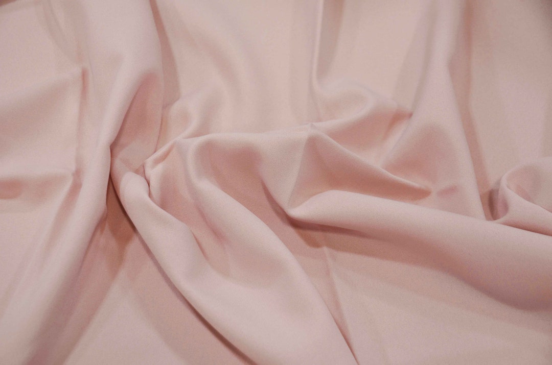 Blush Pink Polyester Fabric Sold by the Yard X 60" & 124" Wide | Visa ...
