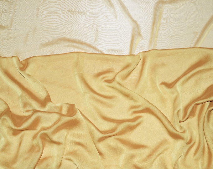 Jolene TOFFEE CREAM Polyester Two-tone Chiffon Fabric by the Yard 10135 ...