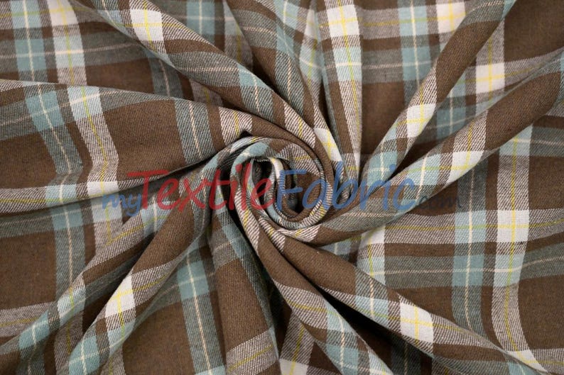 Plaid Flannel Fabric Sold by the Yard | Soft Brushed Flannel for ...