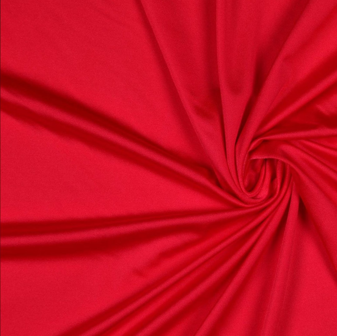 Red Nylon Spandex 4 Way Stretch Fabric by the Yard or Bolt | Width is ...