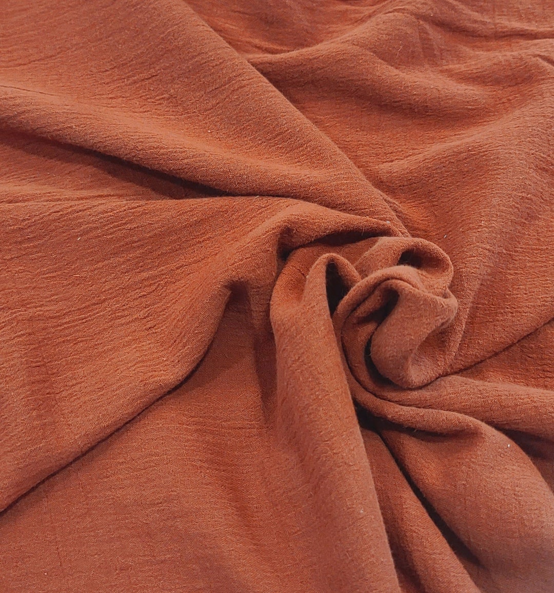 Rust 100% Cotton Gauze by the Full Yard | on Sale for 5.99 a Yard | 48 ...