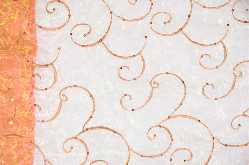 Sheer Embroidery Fabric | Organza Embroidery | Ferial Sequins ...
