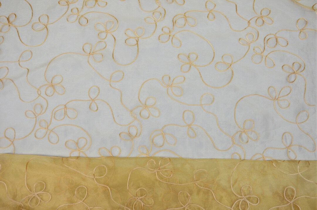 Sheer Embroidery Fabric | Organza Embroidery | Fantasia Sheer ...