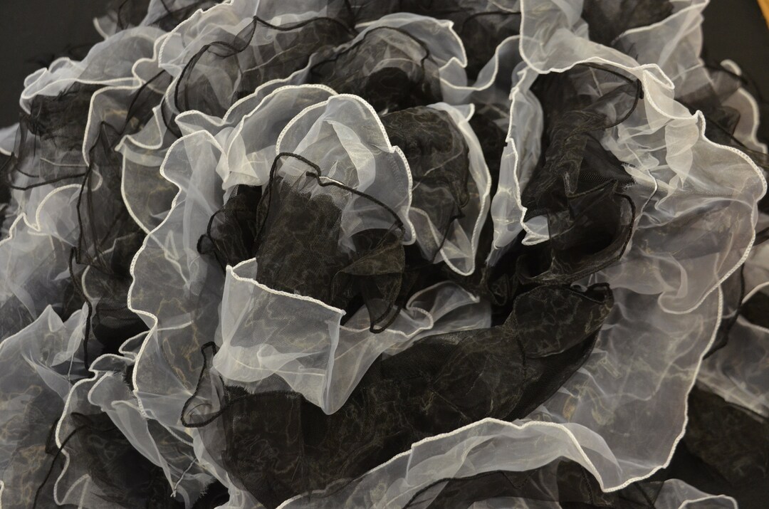Ruffle Fabric | Organza Ruffle Mesh Fabric | Organza Ruffle | Mesh ...