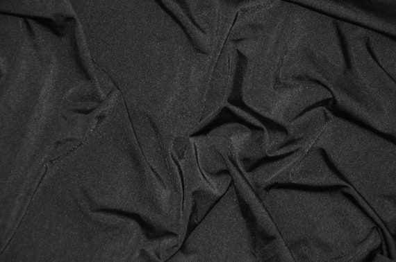 Black Nylon Spandex 4 Way Stretch Fabric by the Yard or Bolt - Etsy