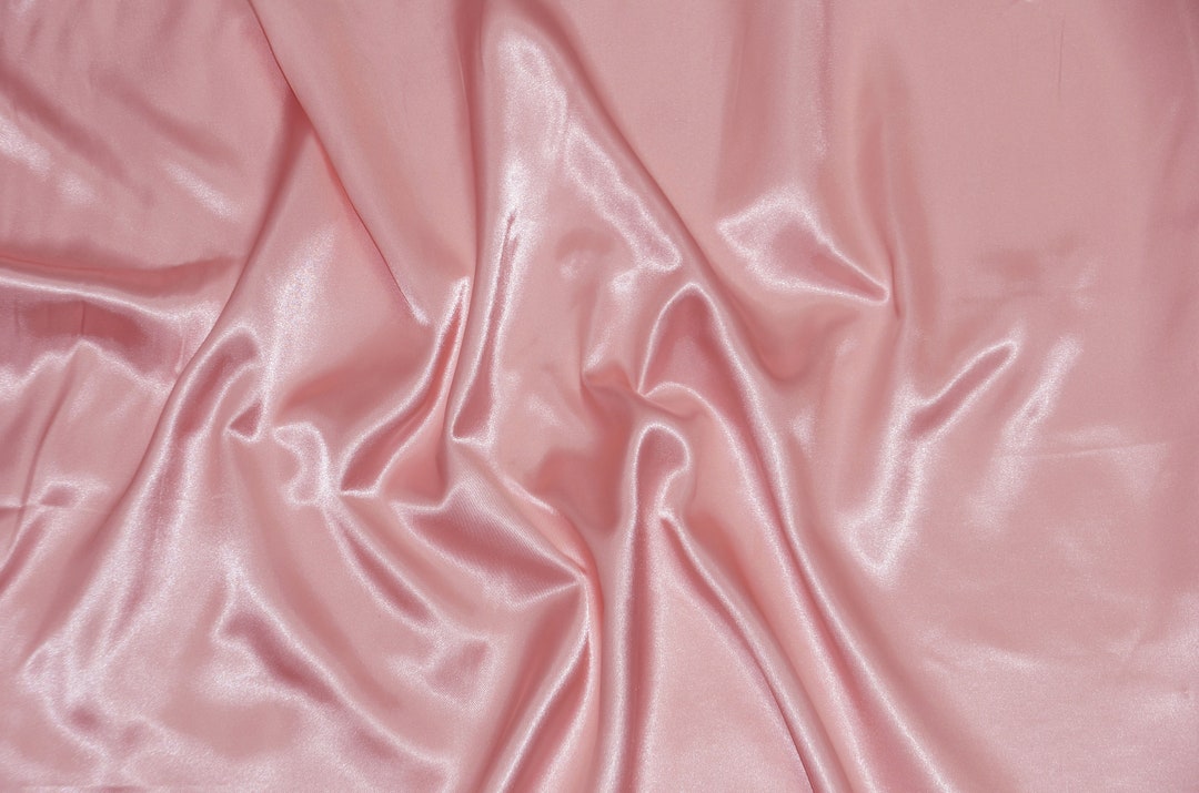 Blush Pink Charmeuse Satin Fabric by the Yard and Wholesale Bolt | 60 ...