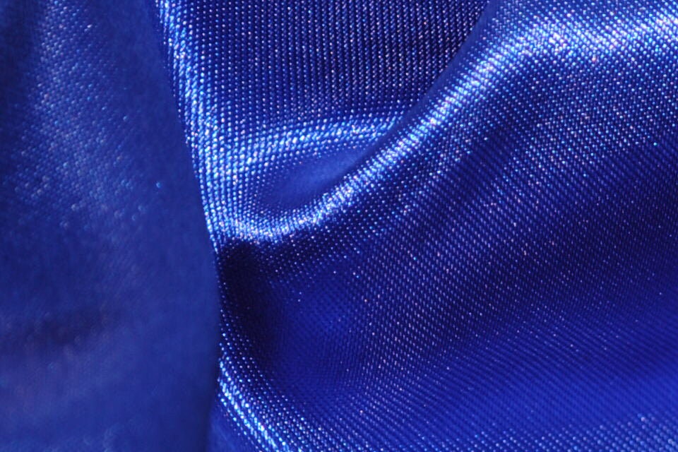 Royal Blue Shiny Bridal Satin Fabric Heavy Shiny Bridal - Etsy