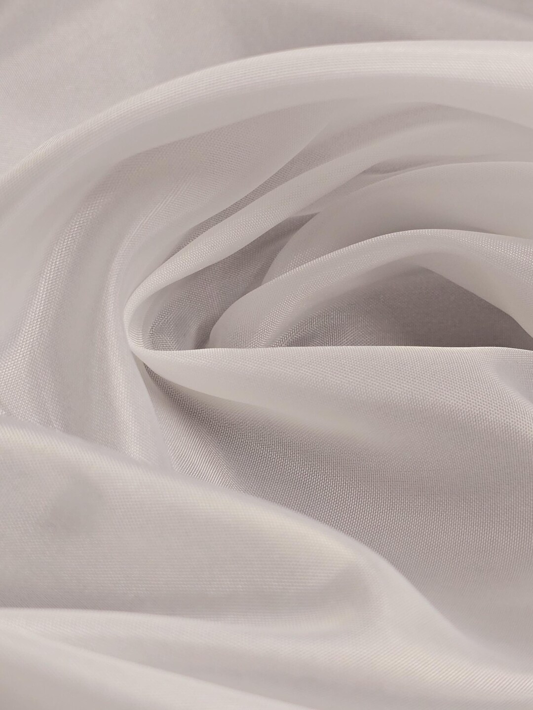 White Polyester Lining Fabric by the Yard | 60" Wide | Dress Lining ...