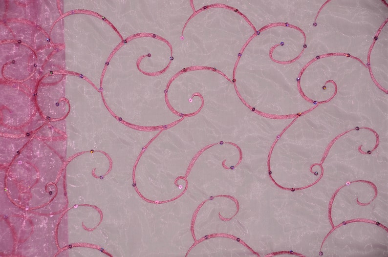 Sheer Embroidery Fabric | Organza Embroidery | Ferial Sequins ...