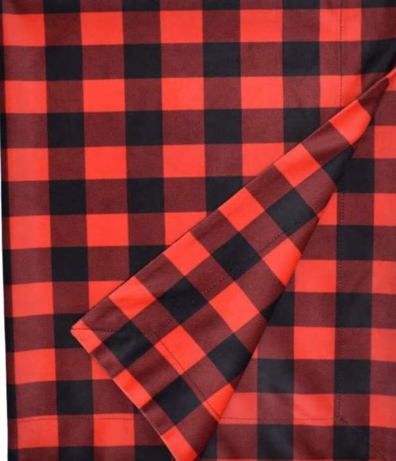 Red Buffalo Checker Fabric Plaid Checker Fabric 2 | Etsy