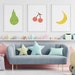 Fruit Nursery Prints, Set of 6, Kids Room Wall Art (digital Download ...