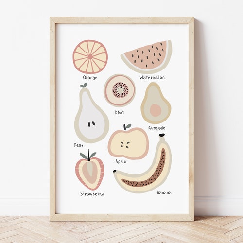 Alphabet Kids Wall Art ABC Boho Printable Kids Room Instant - Etsy