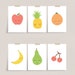 Fruit Nursery Prints, Set of 6, Kids Room Wall Art (digital Download ...