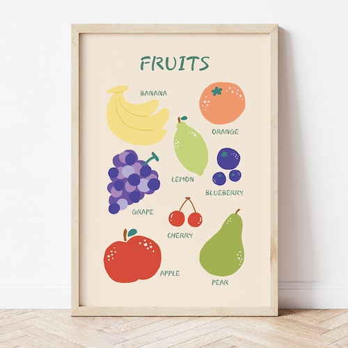 Alphabet Kids Wall Art ABC Boho Printable Kids Room Instant - Etsy