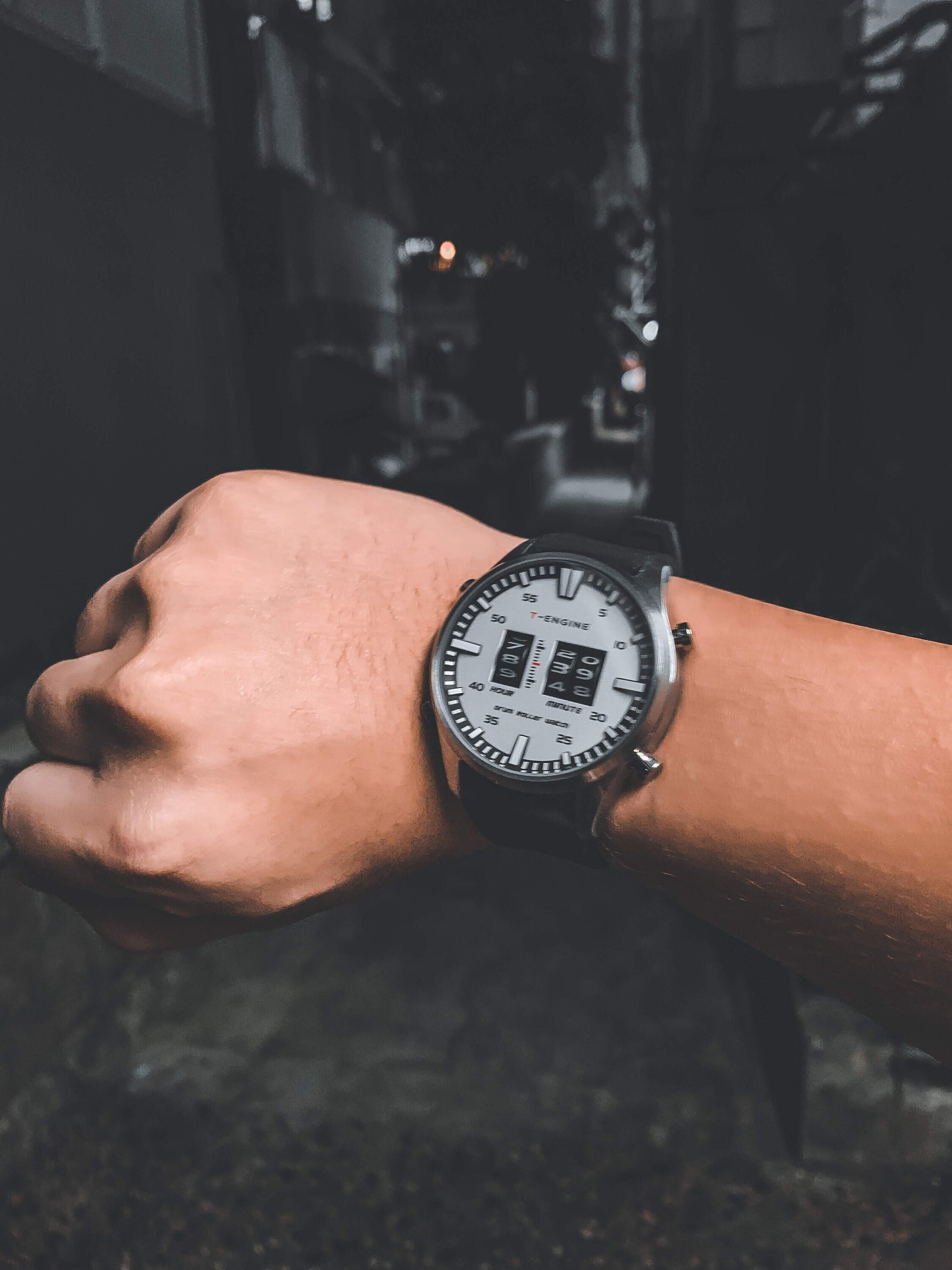 T-ENGINE Drum Roller Stainless Steel Watch for Men,christmas Gift for ...