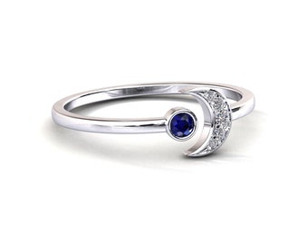 Blue Moon Ring - Etsy