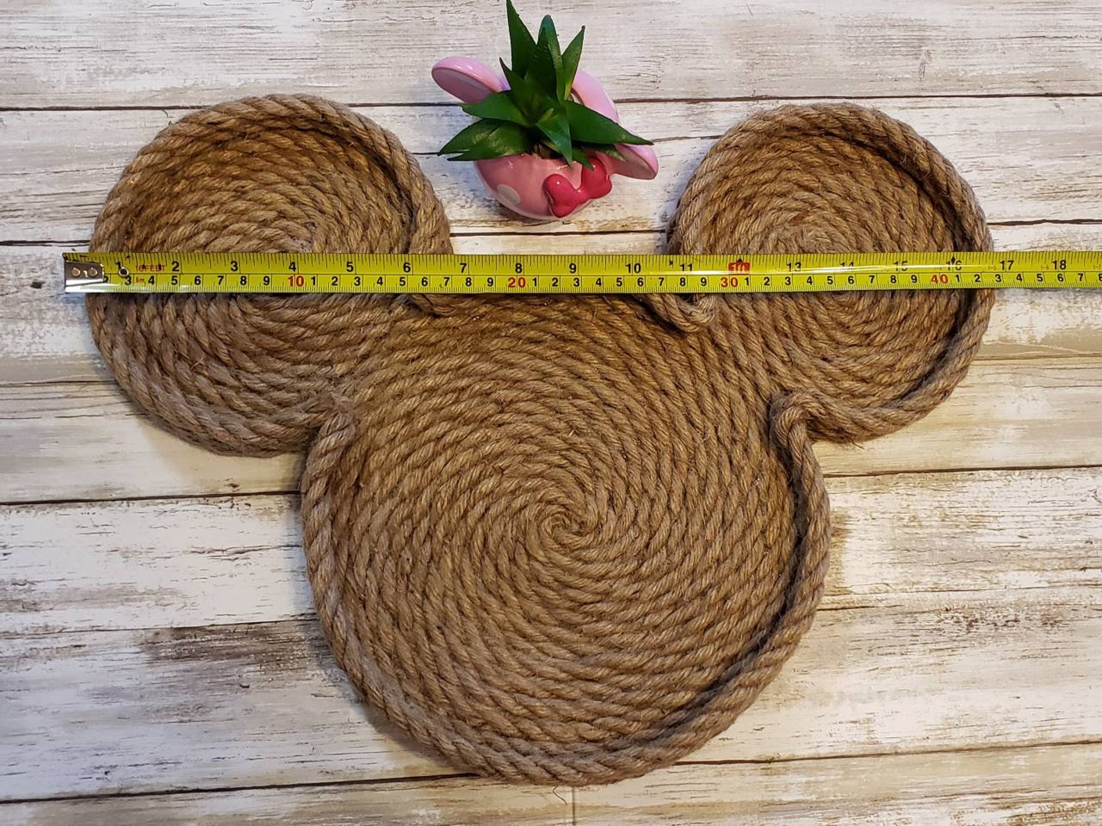 Mickey Mouse Rope Tray Organizer Disney Inspired Livingroom - Etsy