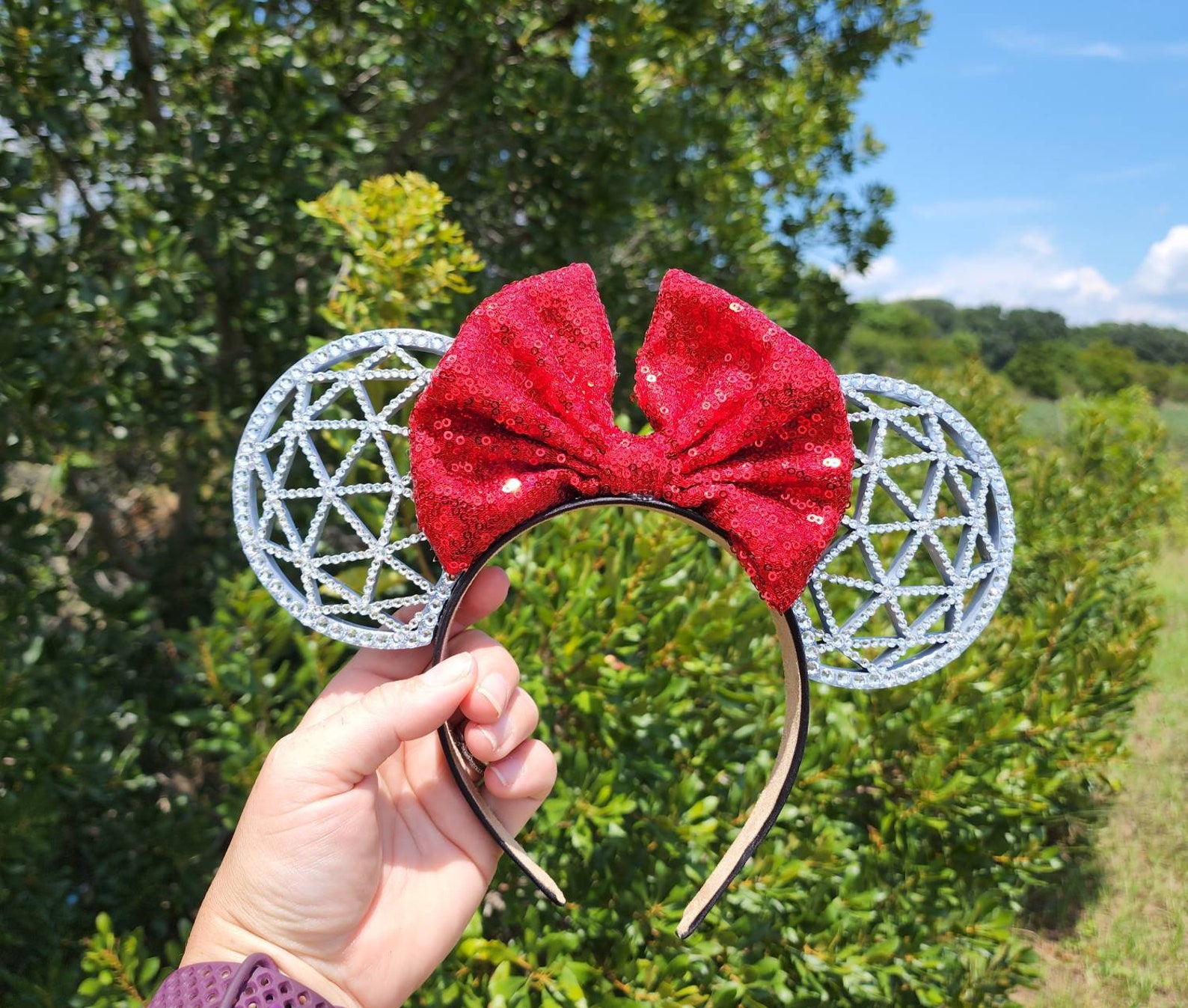 Epcot Ears Rhinestone Disney Ears Mickey Mouse Ears Disney - Etsy