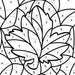 Autumn/fall Leaf Color by Number Coloring Page Maple Thanksgiving ...