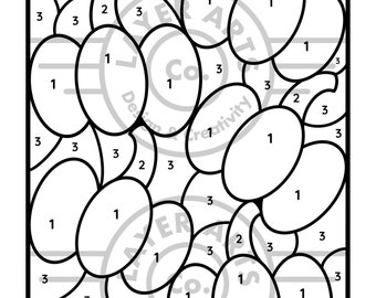 Pumpkin Color by Number Activity Sheet Fall Coloring Page Autumn ...