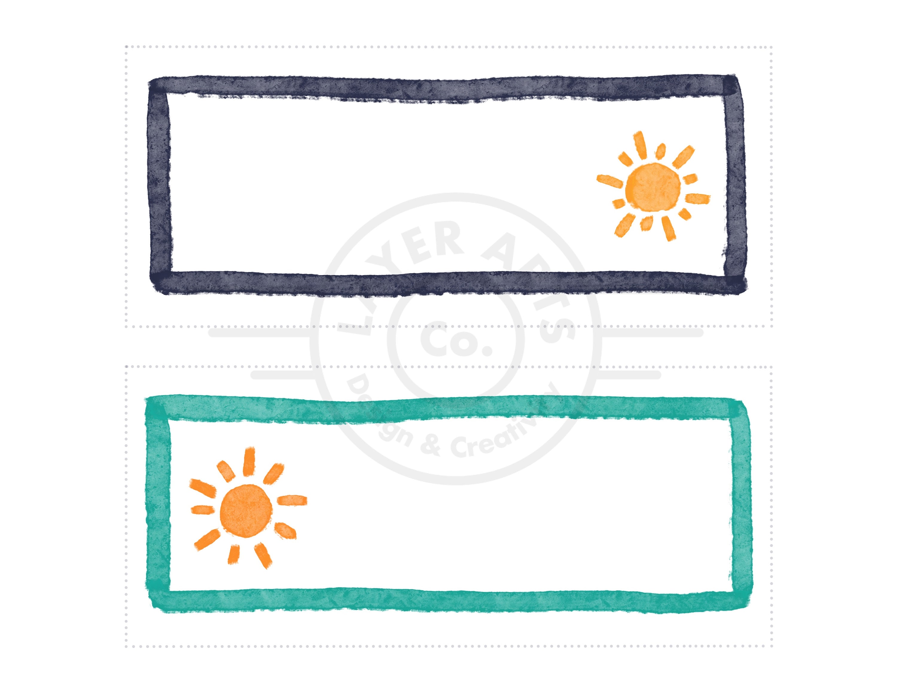 Classroom Name Tags Label Sun Themed Classroom Printable - Etsy