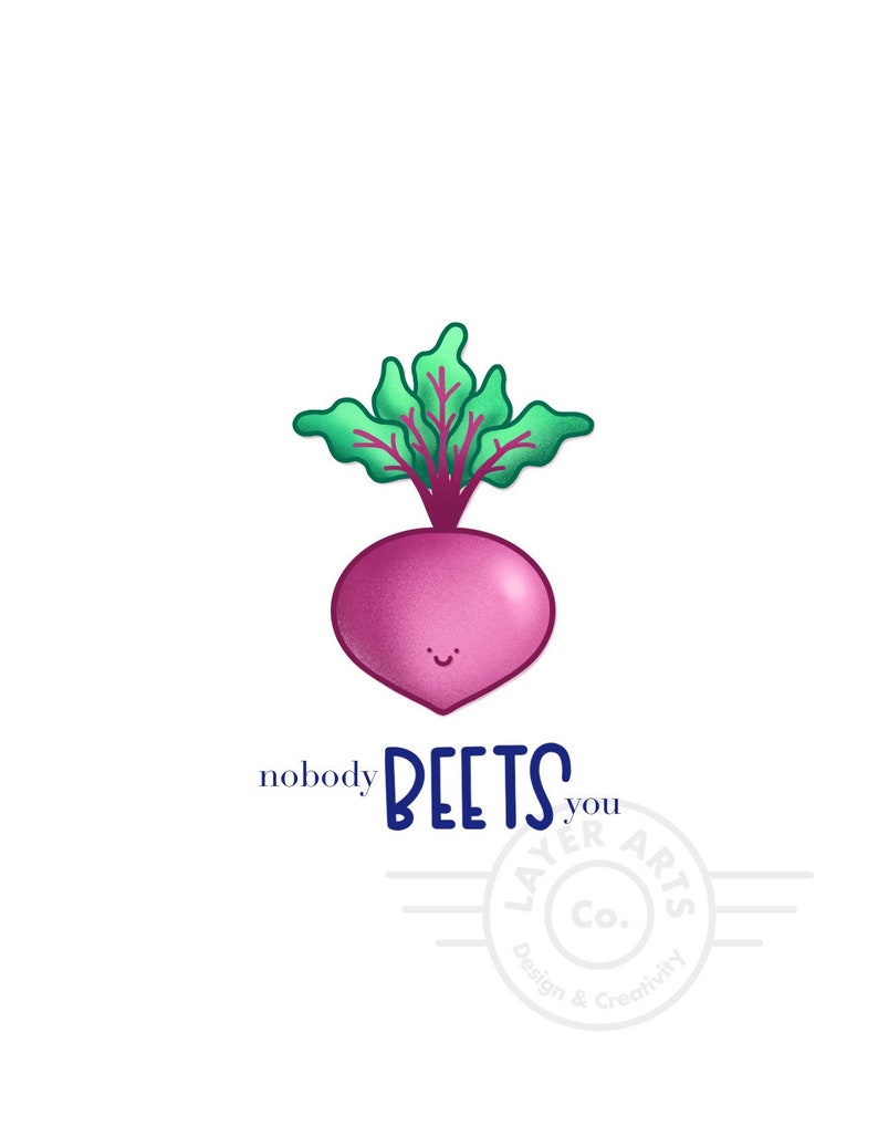 Printable Beet Greeting Card Food Puns Birthday Card Valentines Day ...