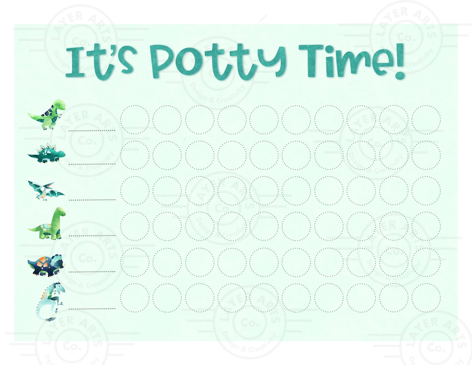 Potty Chart Printable Its Potty Time Dinosaur Themed Editable Printable ...