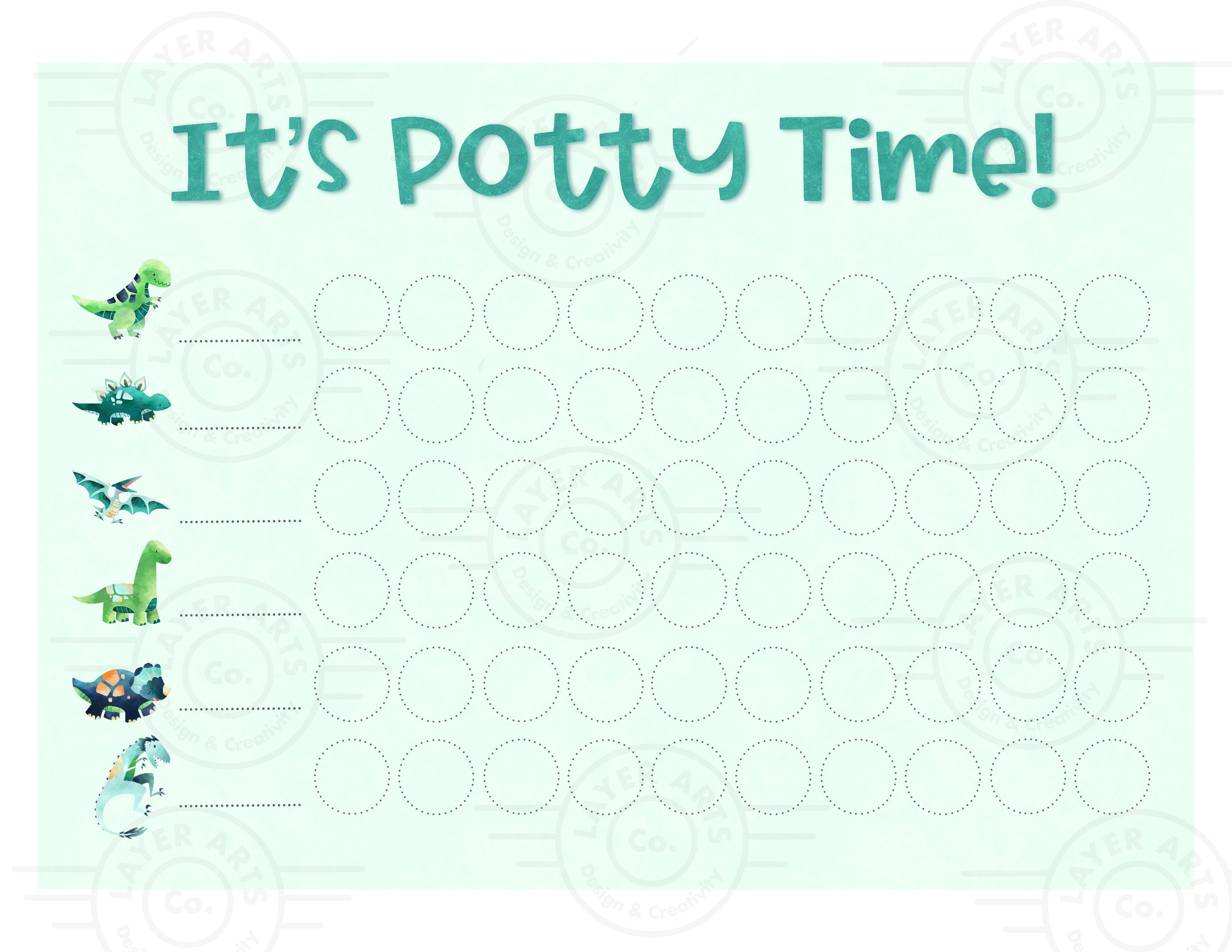 Potty Chart Printable Its Potty Time Dinosaur Themed Editable Printable ...