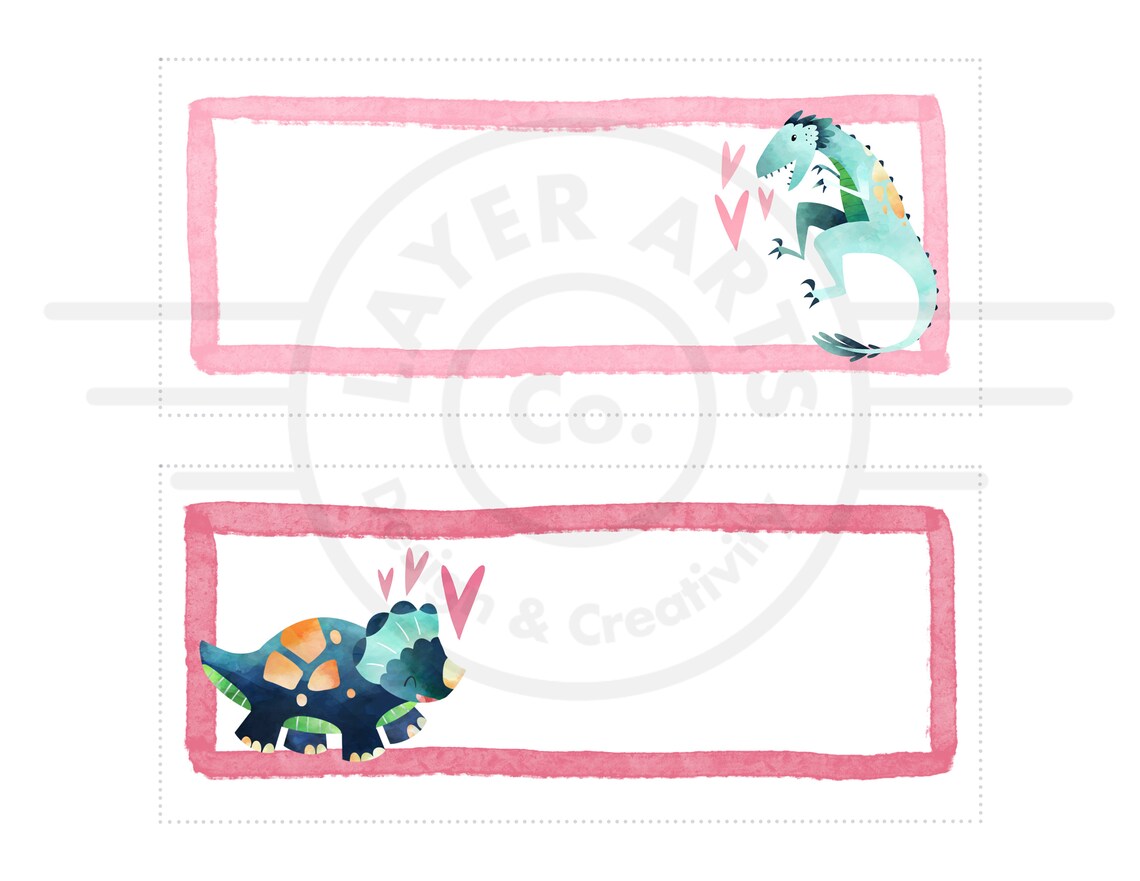 Editable Dinosaur Valentines - Dino Valentine - Dinosaur Cubby Name ...