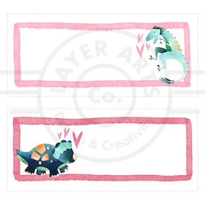 Editable Dinosaur Valentines - Dino Valentine - Dinosaur Cubby Name ...