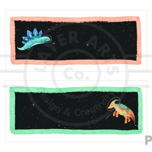 Editable Cubby Classroom Name Tags Label Space Dinosaur Themed ...