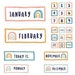 Boho Rainbow Classroom Cubby Name Tags Label Editable Themed Classroom ...