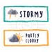 Weather Rainbow Themed Printable Classroom Printable - Etsy