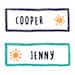 Classroom Name Tags Label Sun Themed Classroom Printable - Etsy