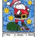 Christmas Santa Claus Color by Number Activity Sheet Preschool ...