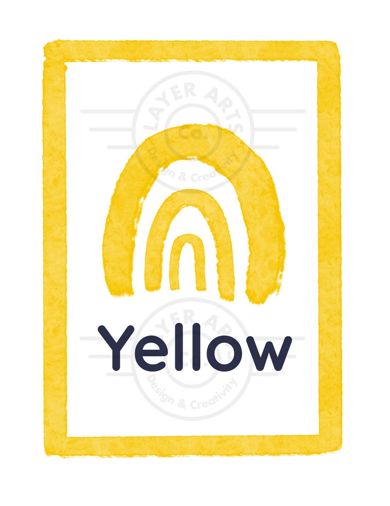 Color Posters Rainbow Classroom Theme Wall Decor Kindergarten - Etsy