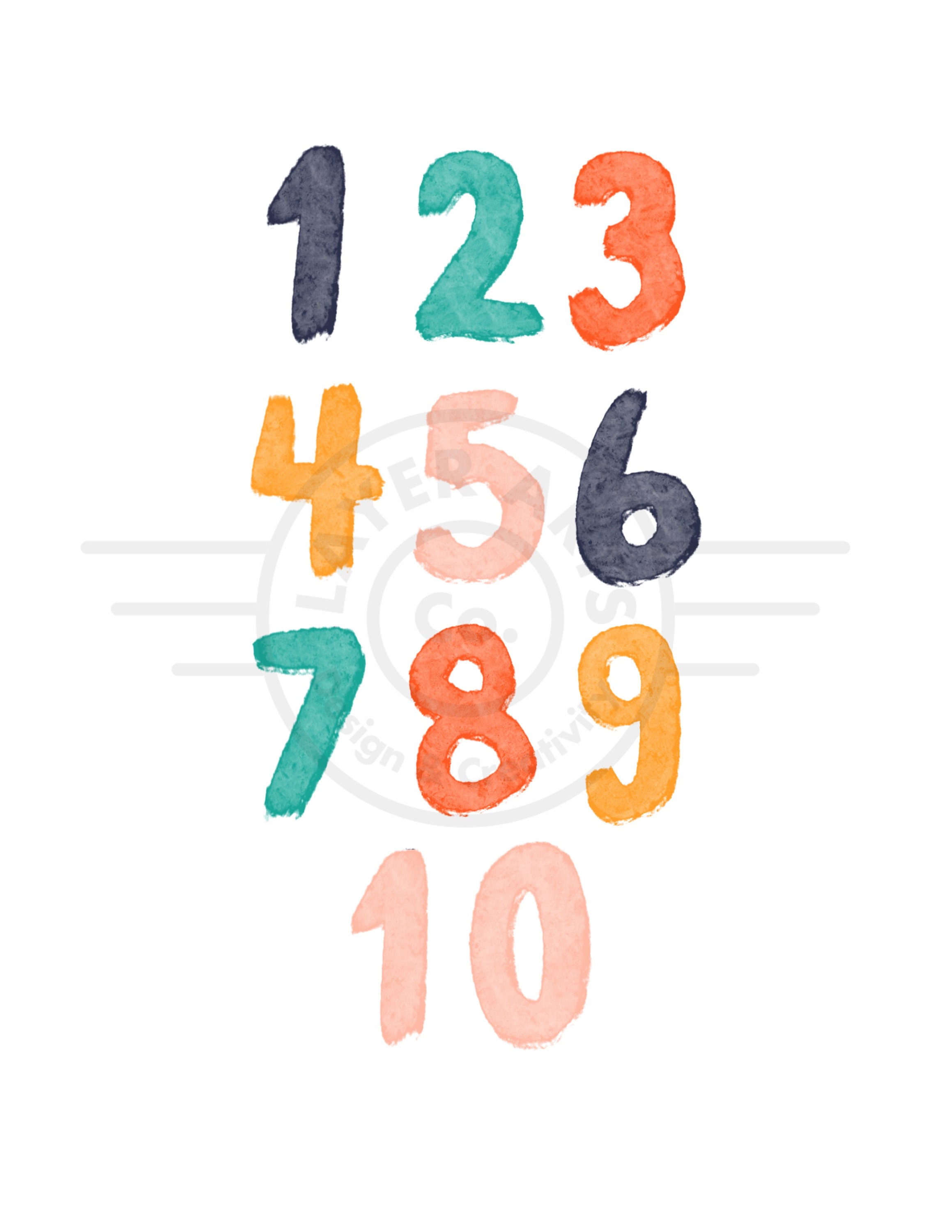 Alphabet and Numbers set of 2 Rainbow Themed Classroom Decor Printable ...