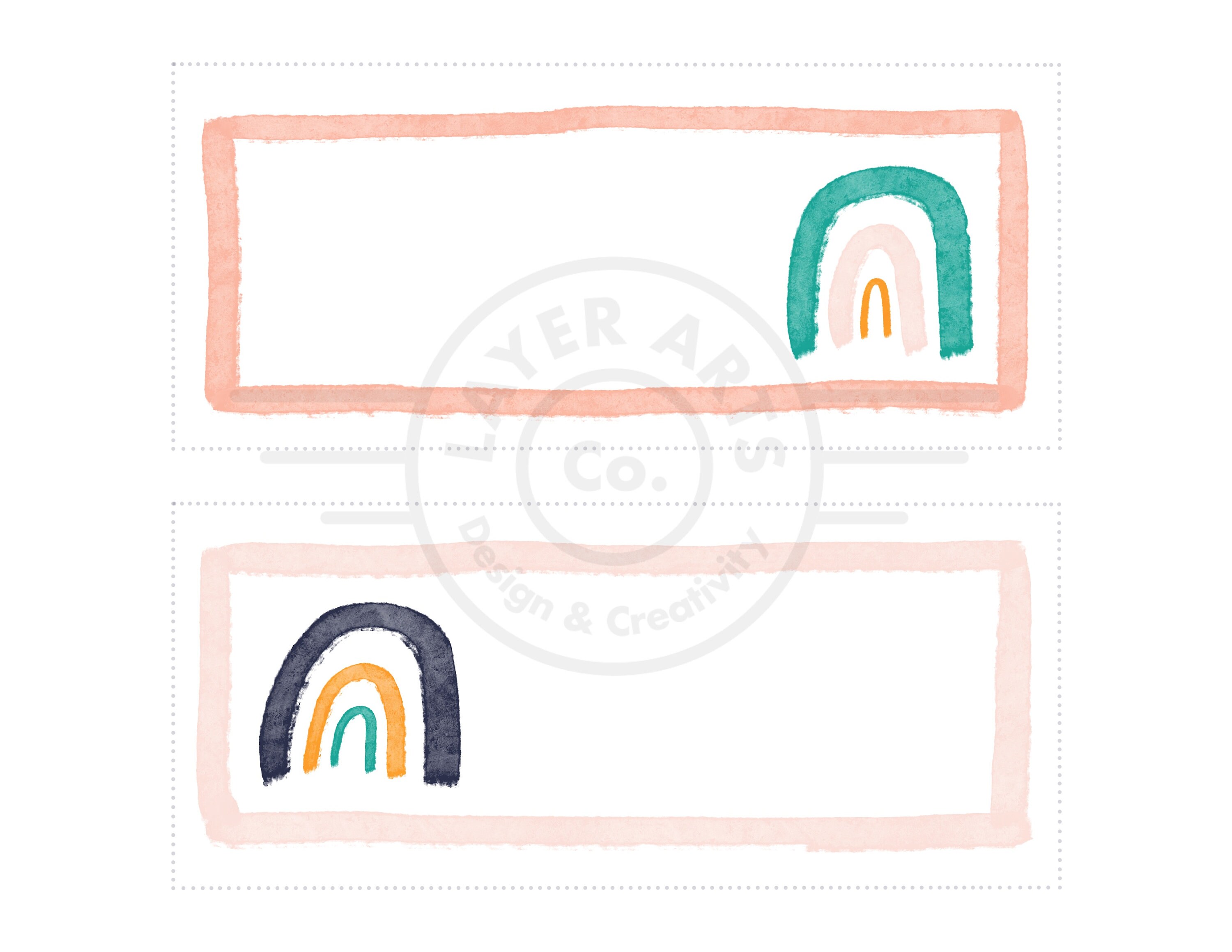 Classroom Cubby Name Tags Label Editable Rainbow Themed Printable ...
