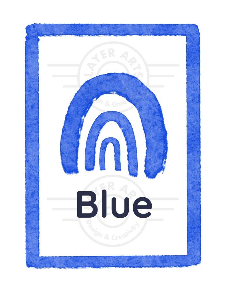 Color Posters Rainbow Classroom Theme Wall Decor Kindergarten - Etsy