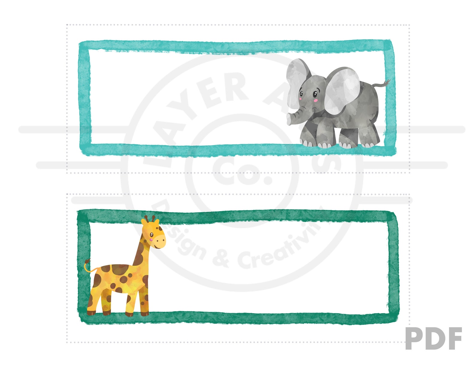 Editable Safari Animal Cubby Name Tags Label Themed Classroom ...