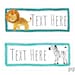 Editable Safari Animal Cubby Name Tags Label Themed Classroom ...