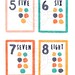 Number Flashcards Rainbow Themed Classroom Printable - Etsy