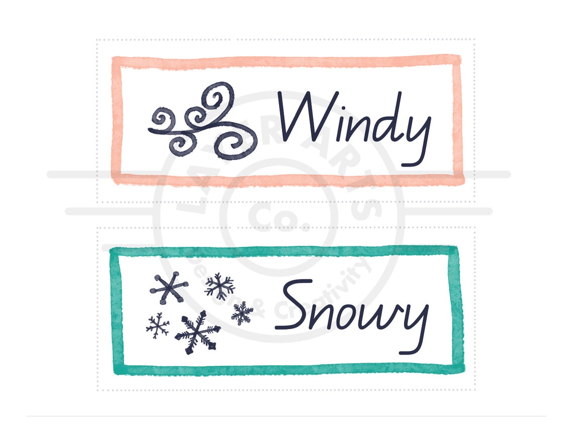 QLD Weather Rainbow Themed Printable Classroom Printable QLD Font ...