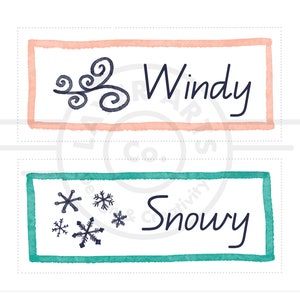 QLD Weather Rainbow Themed Printable Classroom Printable QLD Font ...
