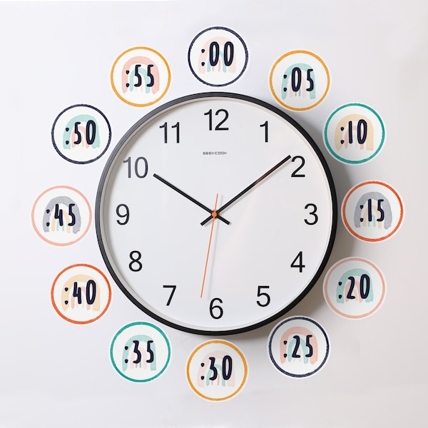 Rainbow Wall Clock - Etsy