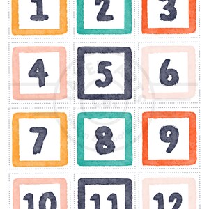 BUNDLE - Calendar Months and Numbers Rainbow Themed Classroom Printable ...